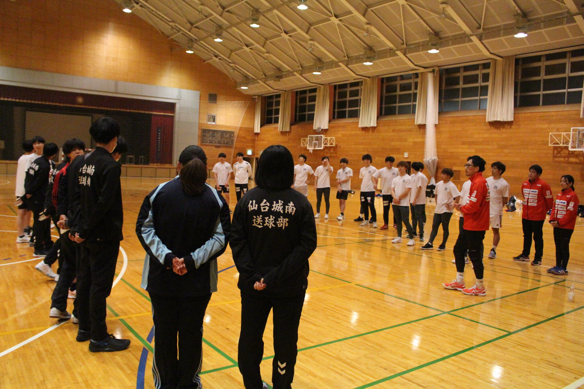 ハンドボール「富山ドリームス」が来校！ ｜ 仙台城南高等学校